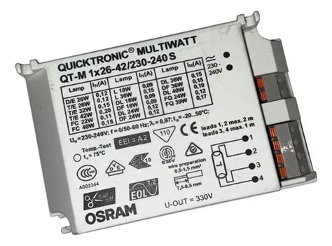 Reator Eletronico Qt M 1x26 42w 220v Quicktronic Osram Mercadolivre