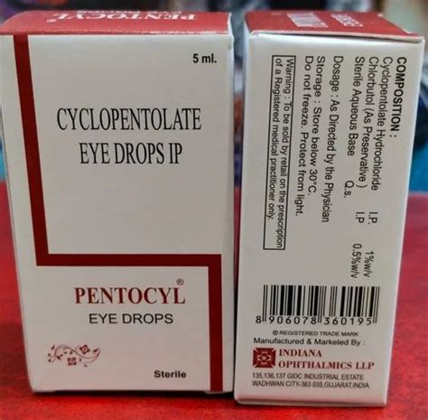 Pentocyl Cyclopentolate Hcl 1 5 Ml At ₹ 100piece In Ahmedabad Id