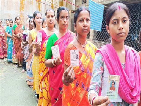Lok Sabha Elections 4032 Pc Voter Turnout Recorded Till 1 Pm