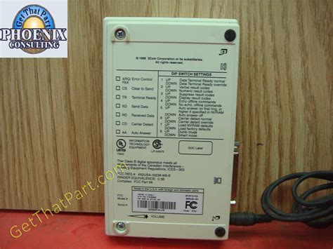 Us Robotics 56k Sportster V 90 External Fax Modem 5686 03