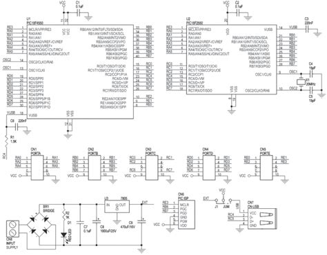 40 Pin And 28 Pin Pic18f Usb Development Board Electronics Lab
