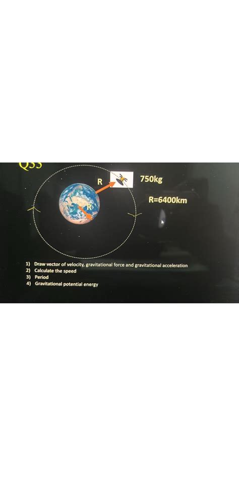 1 Draw Vector Of Velocity Gravitational Force And Gravitational