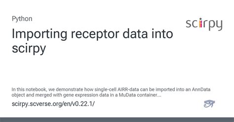 importing receptor data into scirpy — scirpy