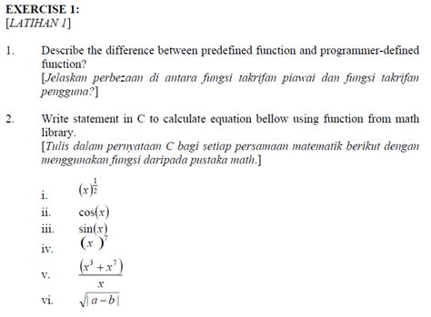 Solved Exercise 1 Latihan 1 1 Describe The Difference