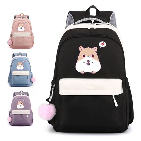 Cute Hamster Pattern Backpack Haile Cozzie Soles Llc