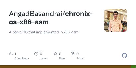 Github Angadbasandraichronix Os X86 Asm A Basic Os That Implemented In X86 Asm