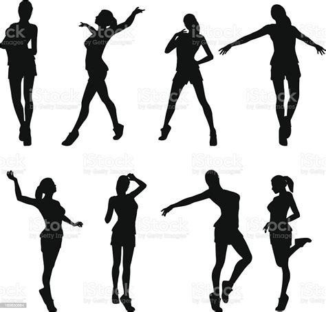 Woman Silhouette Collection Stock Illustration Download Image Now