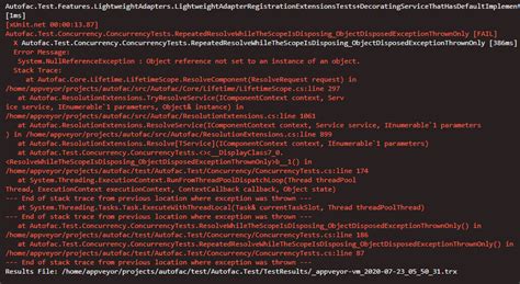 Bug Maybe Concurrency Test Failing Sporadically · Issue 1175