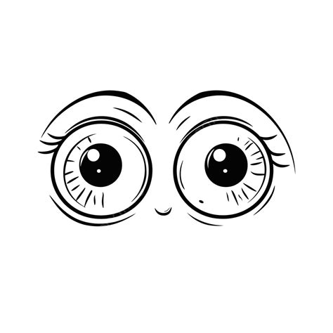 Two Eyes Clipart Black And White