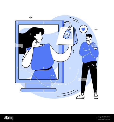 Interactive Advertising Abstract Concept Vector Illustration Customer