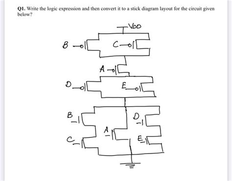 Solved Q Write The Logic Expression And Then Convert It To Chegg Com