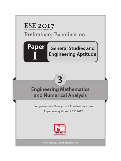Gs Engg Mathematics And Numerical Analysis Pdf Matrix Mathematics Eigenvalues And