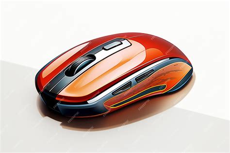 Premium Ai Image A Fancy Computer Mouse Isolated On Flat White