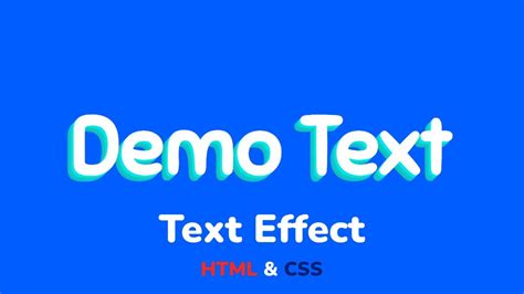 Эффект для текста используя только Html And Css шаг за шагом Text