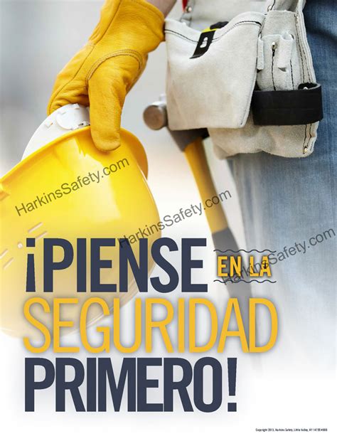 Spanish Safety Posters And Banners Harkins Safety