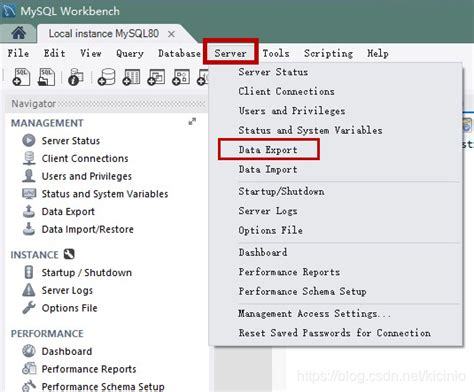 使用mysql Workbench 如何导出数据库（包括数据）workbeach导出sql库触发器会跟着被导出吗 Csdn博客