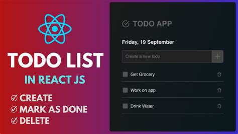 how to create to do list app using react js tutorial for beginners
