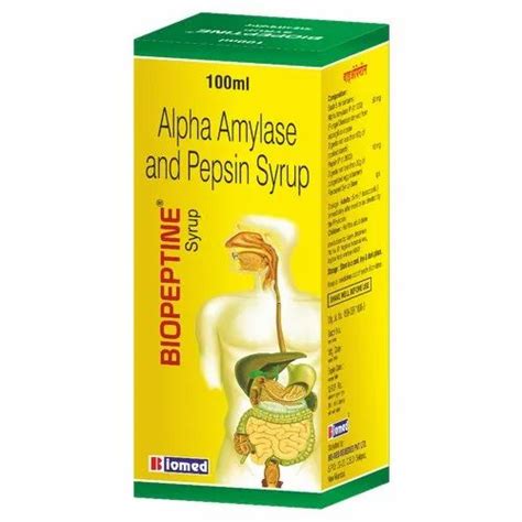 Biomed 100 Ml Alpha Amylase And Pepsin Syrup At ₹ 22bottle In Patna