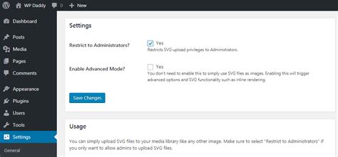 how to upload svg files in wordpress wp daddy