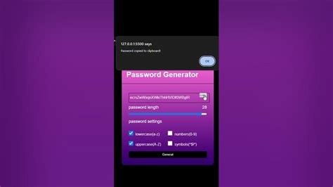 Password Generator Program Using Js Youtube