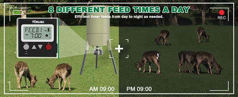 Game Feeder Digital Timer Deer Feeder Timer 6v12v Kit For Goat Feeding 8 Feed