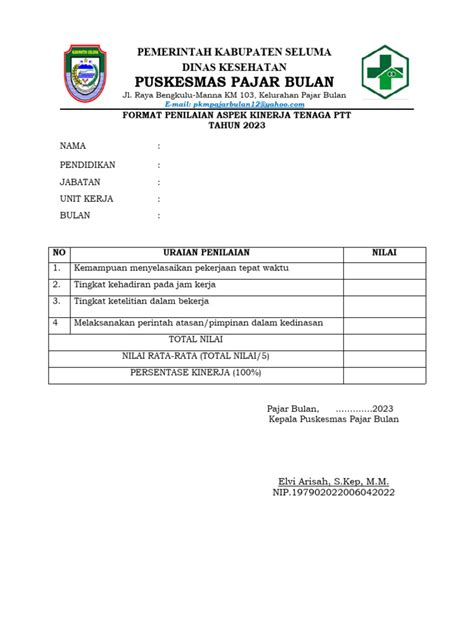Format Insentif Ptt 1 Pdf