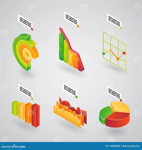 Analytical Charts For Infographics Stock Vector Illustration Of