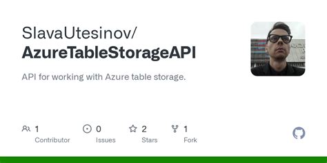 github slavautesinov azuretablestorageapi api for working with azure