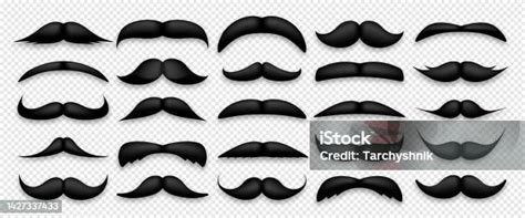 다양한 검은 콧수염 컬렉션 빈티지 복고풍 콧수염 얼굴 머리카락 힙스터 수염 벡터 일러스트 레이 션 콧수염에 대한 스톡 벡터 아트 및 기타 이미지 Istock