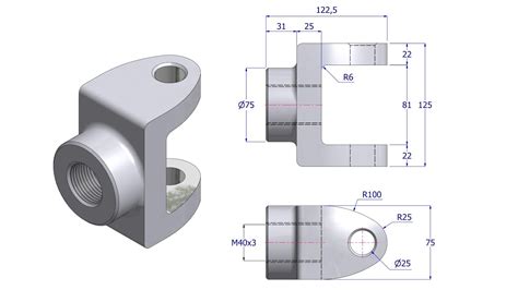 Autodesk Inventor Lks Smk Ci Forked End Youtube