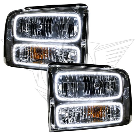2005 Ford Excursion Pre Assembled Headlights Chrome Oracle Lighting