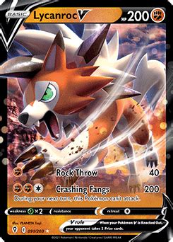 Lycanroc V Evolving Skies Tcg Card Database