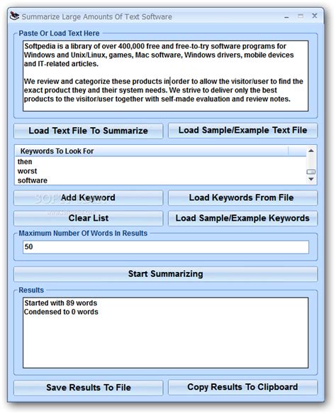 Download Summarize Large Amounts Of Text Software 70