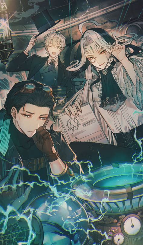 Shi Huang Di Nikola Tesla And David Fate And 1 More Drawn By Albino