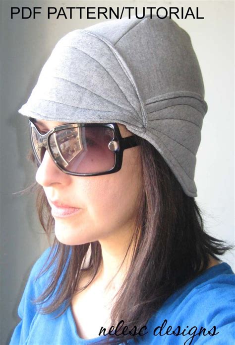 Helmet Hat Pdf Sewing Pattern Pdf Tutorial Sweatshirt Hat T Shirt