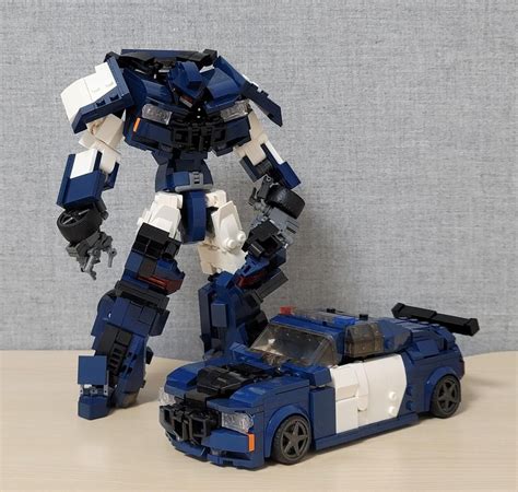 Lego Moc Transformer Barricade By Wowblock Rebrickable Build With Lego