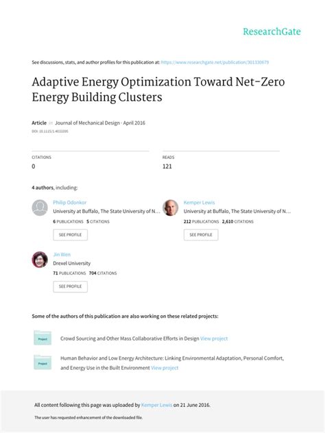 Adaptive Energy Optimization Pdf Photovoltaics Mathematical Optimization
