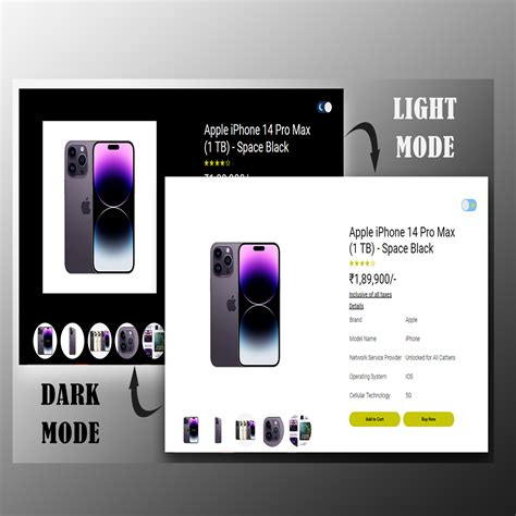 create dark mode light mode using html css and javascript