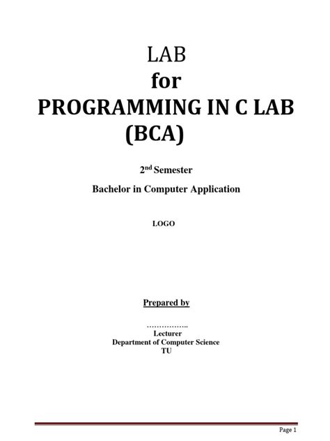 labreportsampleofcprogramming 240106103456 e3c12f1c pdf computer