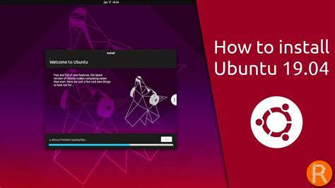 how to install ubuntu 19 04 youtube