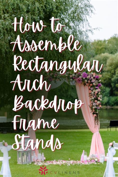 Assembling Rectangular Arch Backdrop Frame Stands For Wedding Decor