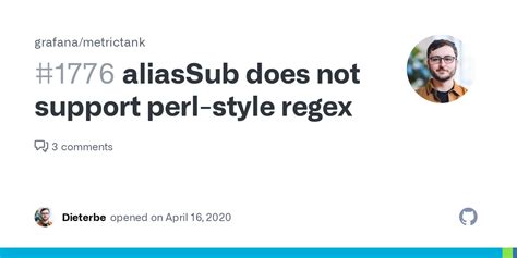 AliasSub Does Not Support Perl Style Regex Issue 1776 Grafana