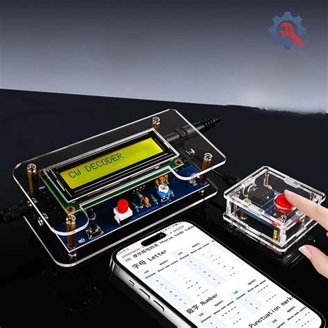 GEX Dc 9V DIY CW Trainer Decoder Kit CW ถอดรหส Morse Code Reader จอแสดงผล LCD วทยแผงวงจร