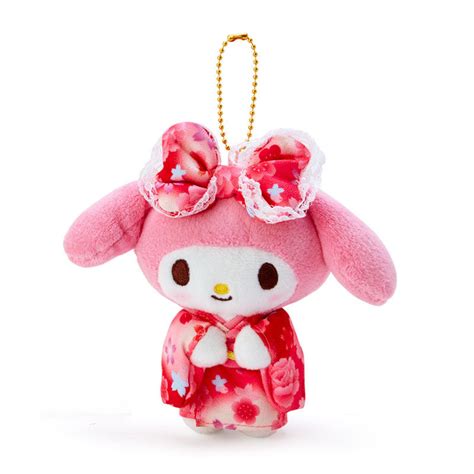 Sanrio Sakura Graduation Kimono Design Plush Keychain My Melody
