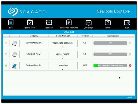 Seatools Bootable User Manual Screenshots