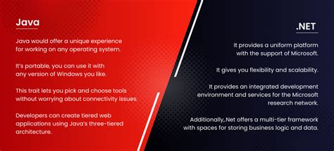Java Vs Net Side By Side Comparison Of Backend Technologies Cllax Top Of IT