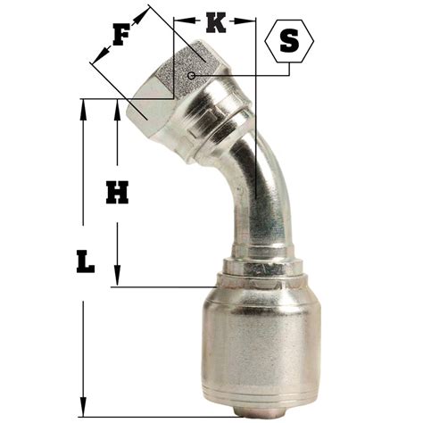 12 Hydraulic Hose Fitting With Female British Standard Parallel Pipe