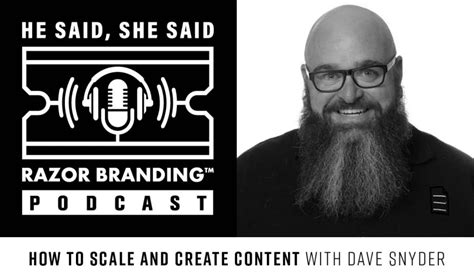 Scaling Content On The Razor Branding Podcast