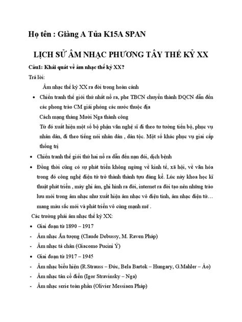Khái Quát Âm NH C Phương Tây | PDF