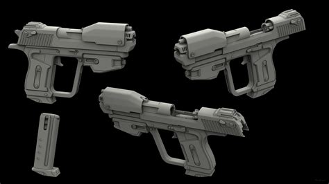 Halo Infinite Assault Rifle And Magnum 3d Models By Me Rhalo